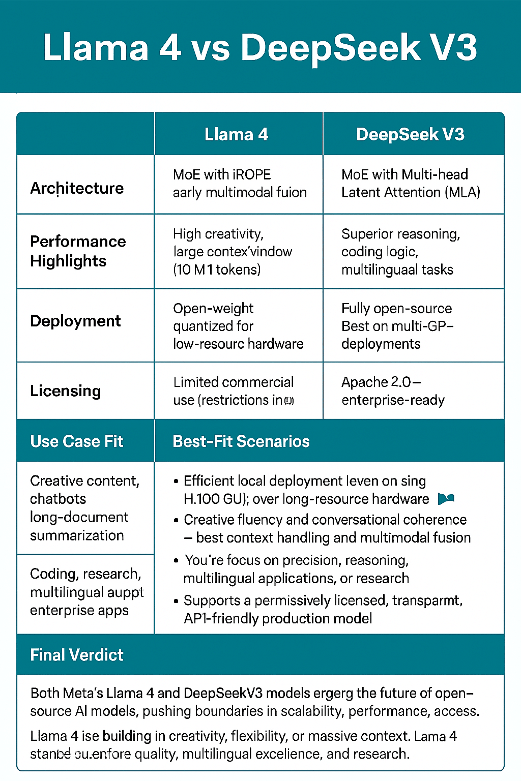 Llama 4 vs DeepSeek V3: Comprehensive AI Model Comparison [2025]